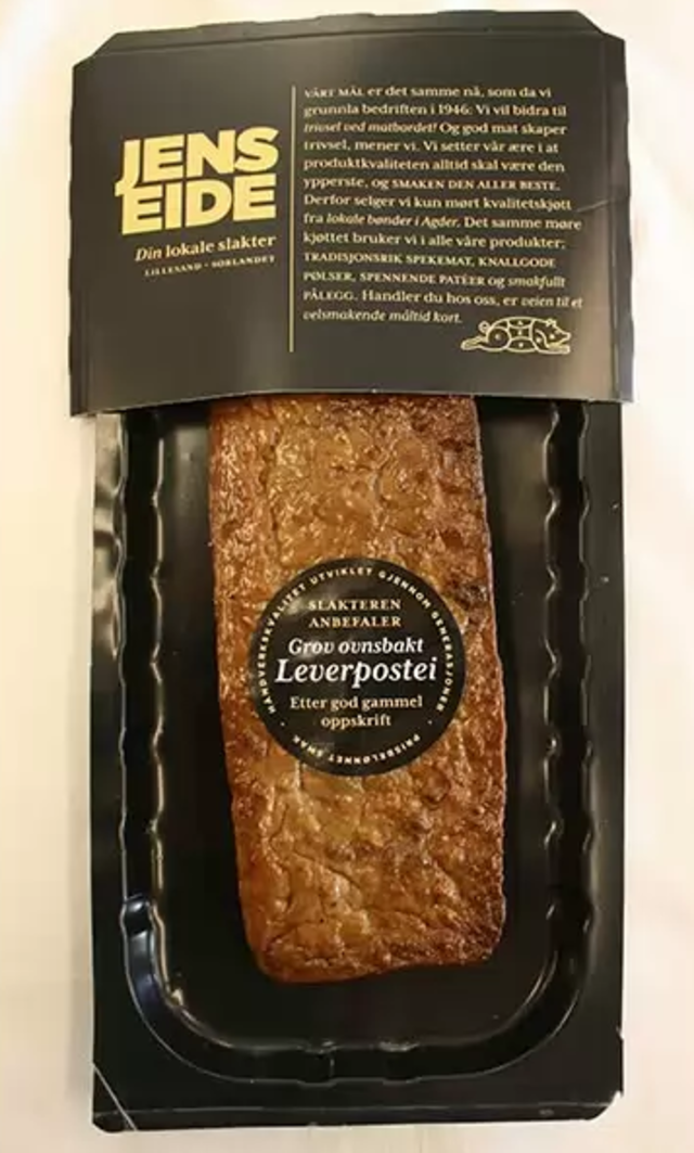Næringsinnhold i Leverpostei (etter god gammel oppskrift)