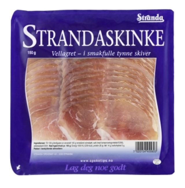 Næringsinnhold i Strandaskinke